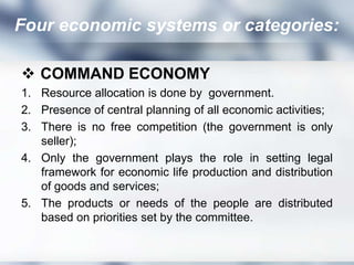 The economics system | PPTX