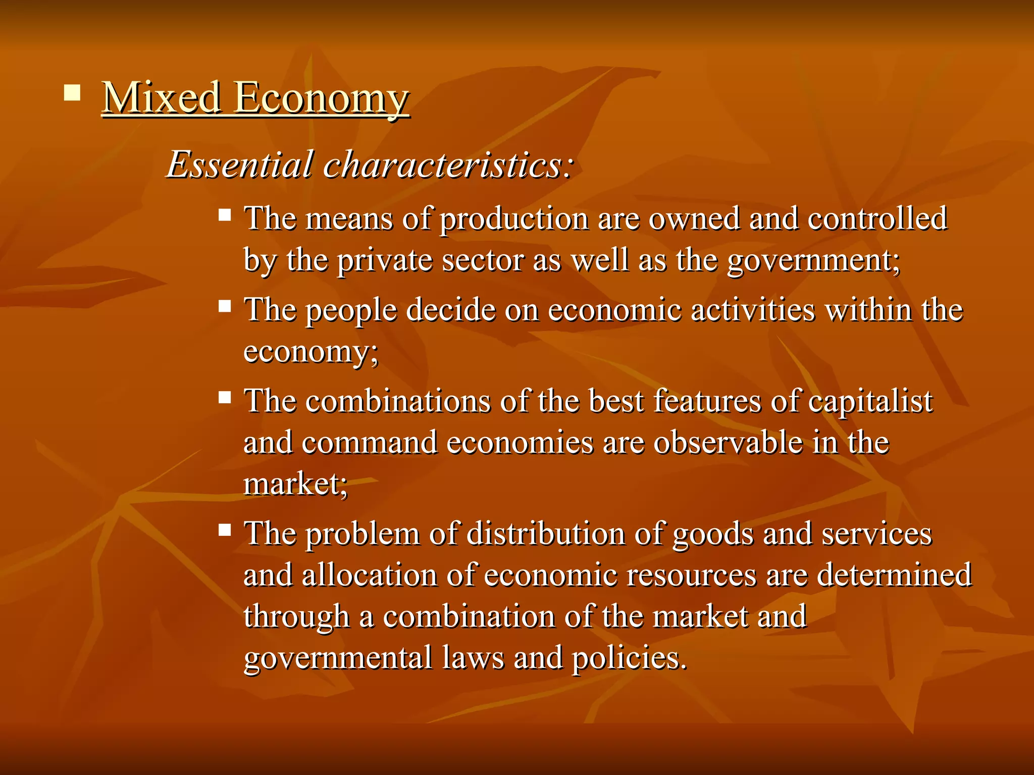 The Economic System | PPT
