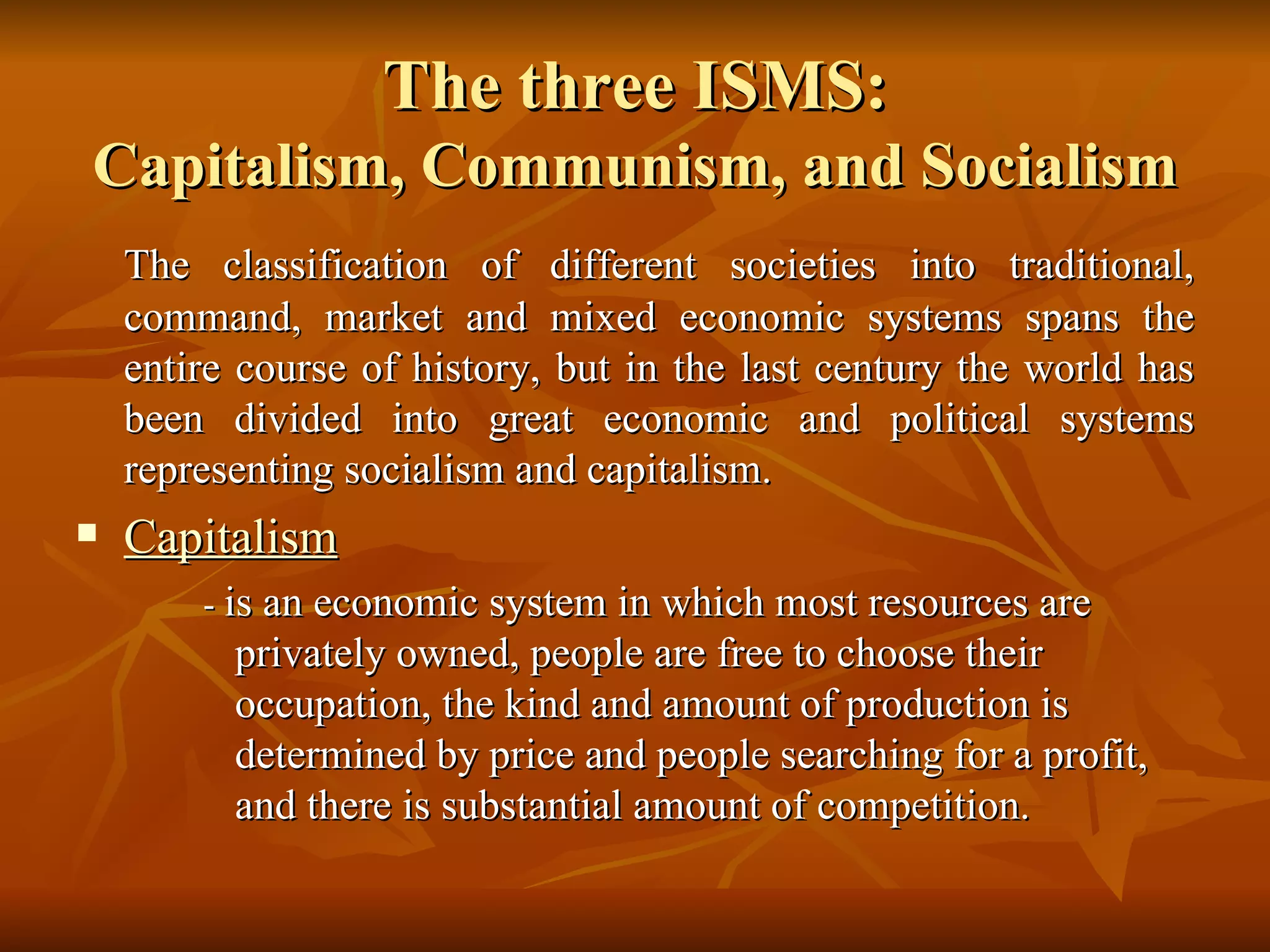 The Economic System | PPT