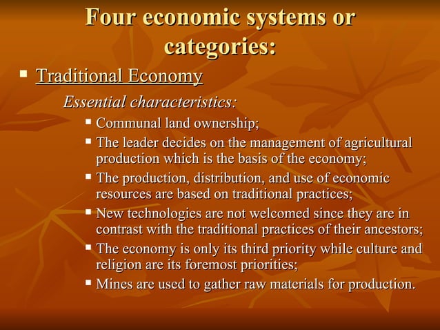 The Economic System | PPT | Business | Business and Finance