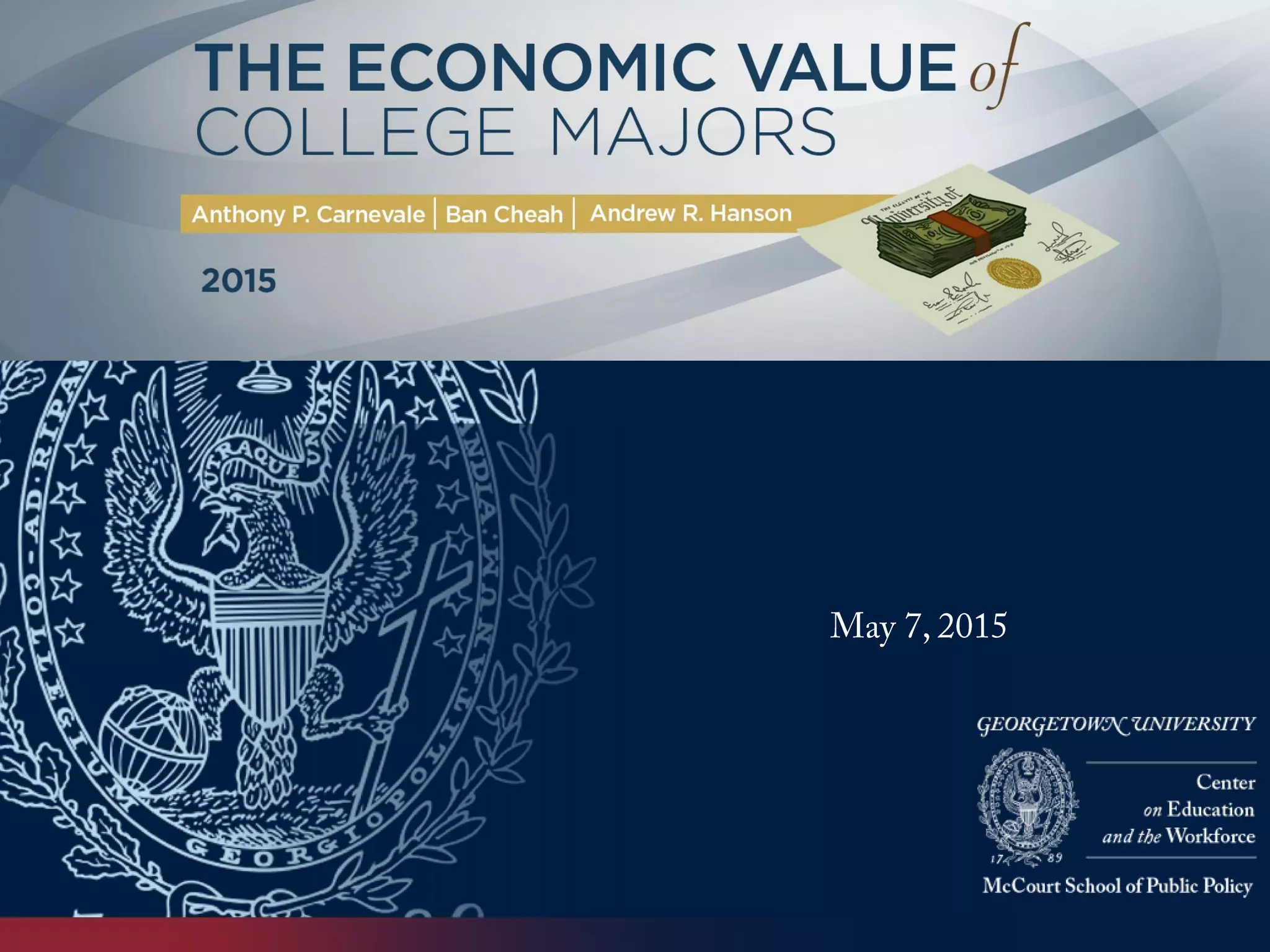 The Economic Value of College Majors | PDF