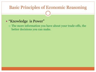 The Economic Way of Thinking (C&E) | PPTX