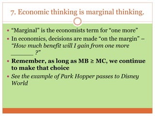 The Economic Way of Thinking | PPT