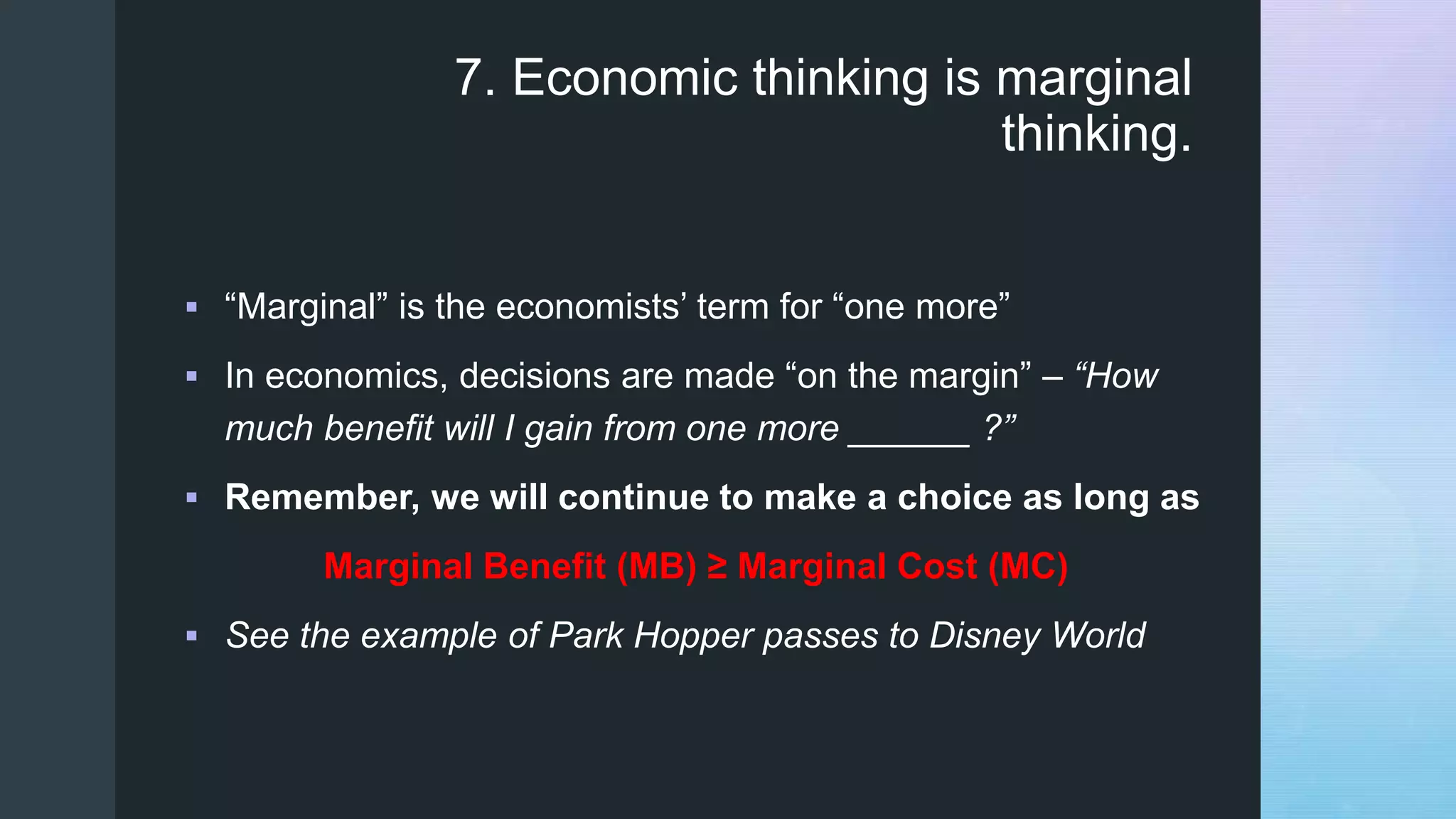 The Economic Way of Thinking, part 2 | PPTX