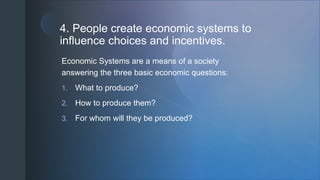 The Economic Way of Thinking, part 2 | PPTX