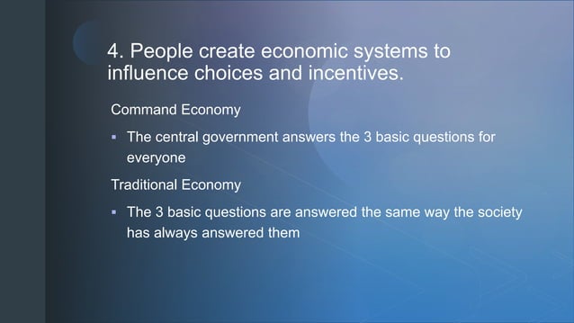 The Economic Way of Thinking, part 2 | PPTX | Business | Business and ...