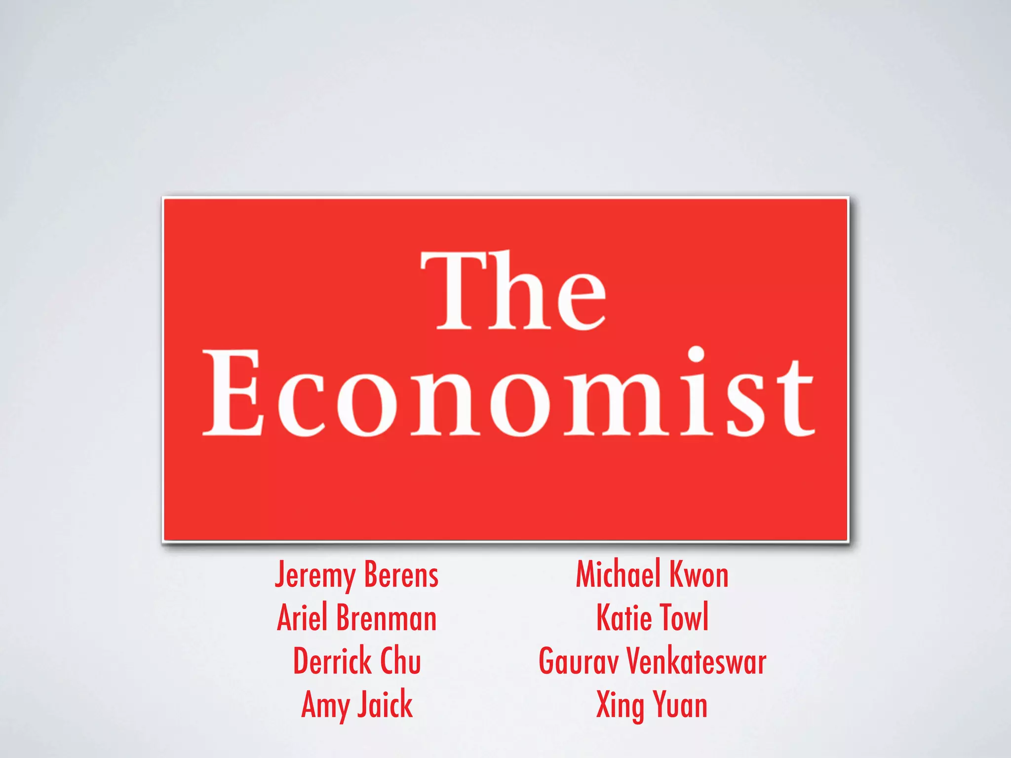 The Economist Brand Strategy Presentation | PDF