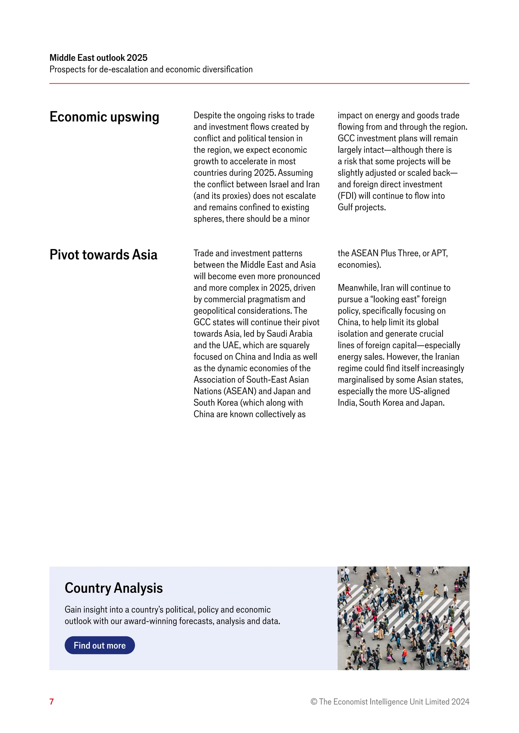 The Economist - Middle East Outlook 2025 - Prospects for de-escalation ...