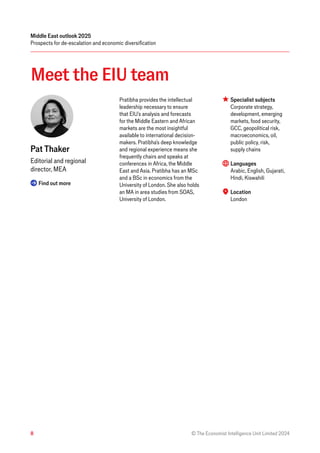 The Economist - Middle East Outlook 2025 - Prospects for de-escalation ...