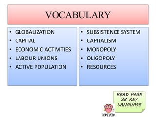 UNIT 4. GEOGRAPHY. The economy | PPT