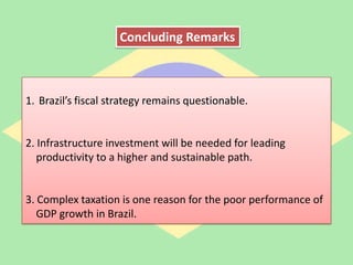 The economy growth of brazil | PPTX