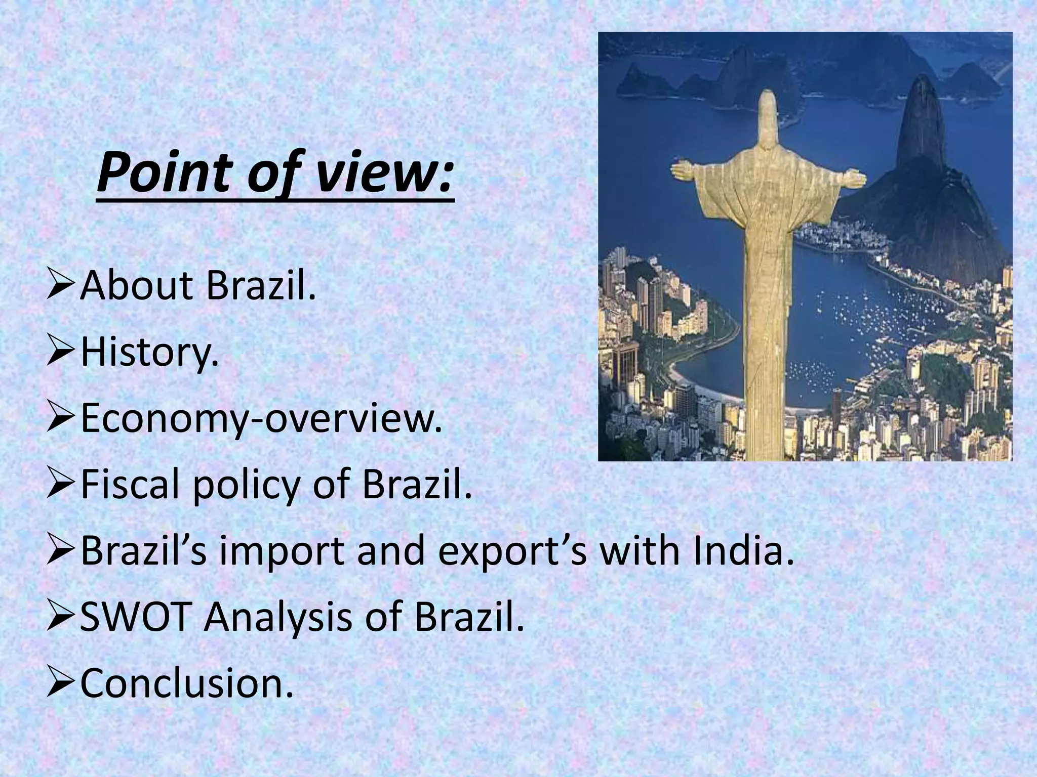 The economy growth of brazil | PPTX