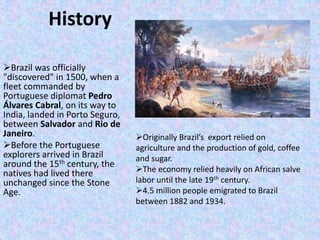 The economy growth of brazil | PPTX