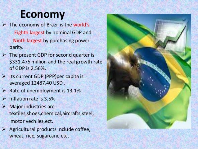 The economy growth of brazil