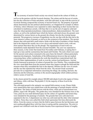 The economy of ancient greek society was mixed | DOC | Agriculture ...