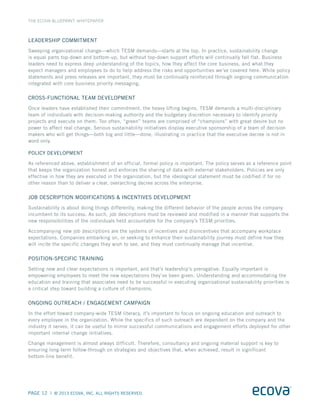 The Ecova Blueprint - Total Energy and Sustainabiliity Management | PDF