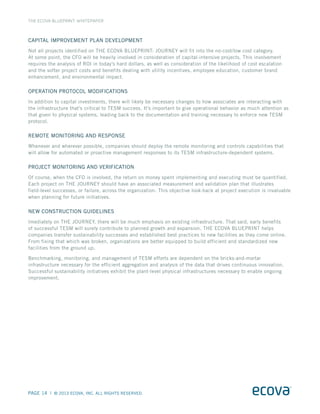 The Ecova Blueprint - Total Energy and Sustainabiliity Management | PDF