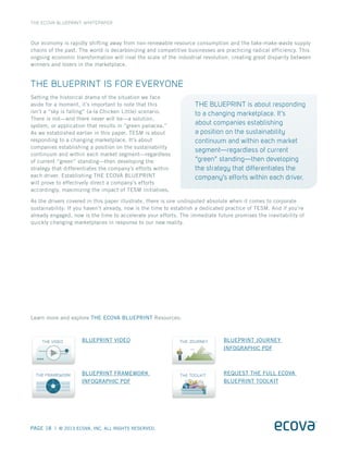 The Ecova Blueprint - Total Energy and Sustainabiliity Management | PDF