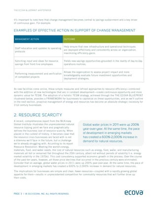 The Ecova Blueprint - Total Energy and Sustainabiliity Management | PDF