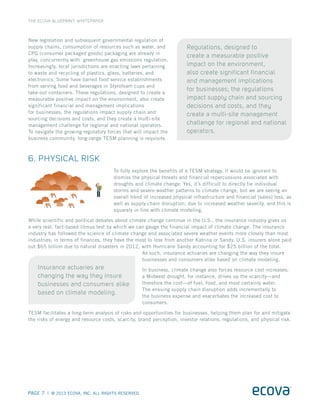 The Ecova Blueprint - Total Energy and Sustainabiliity Management | PDF