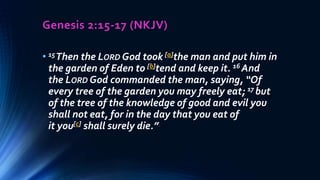 The edenic covenant. | PPTX