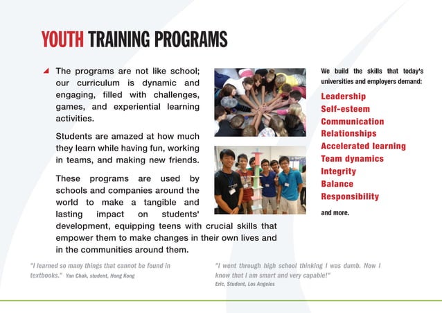 The edge educational training brochure | PPT