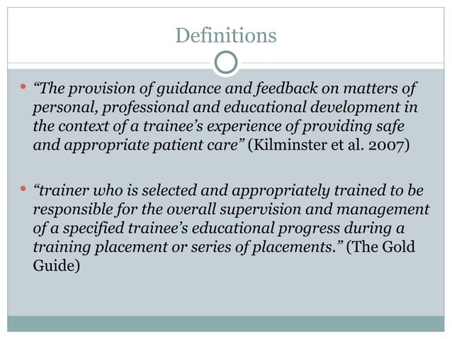 The Educational Supervisor | PPT | Education