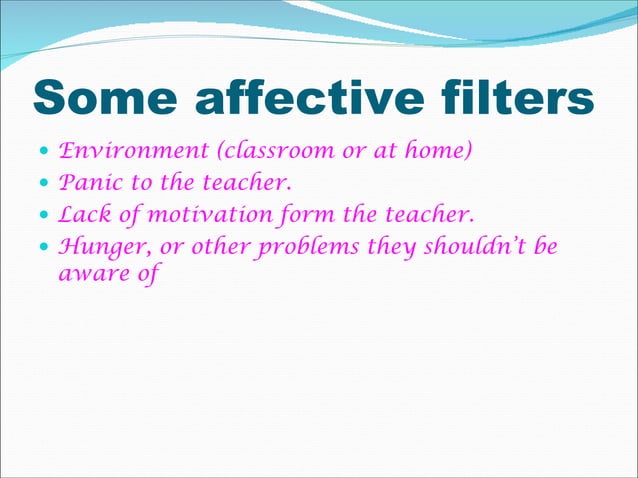 The efective filter hypotesis | PPT