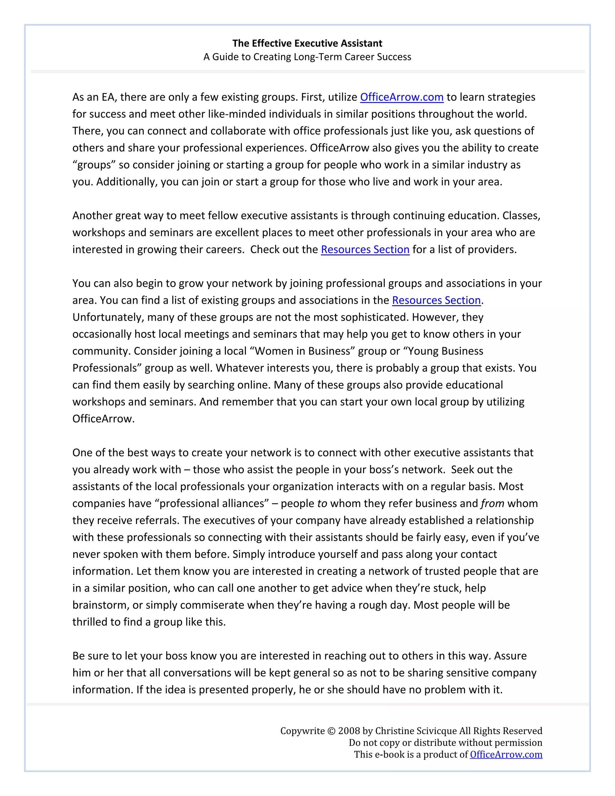 The Effective Executive Assistant | PDF