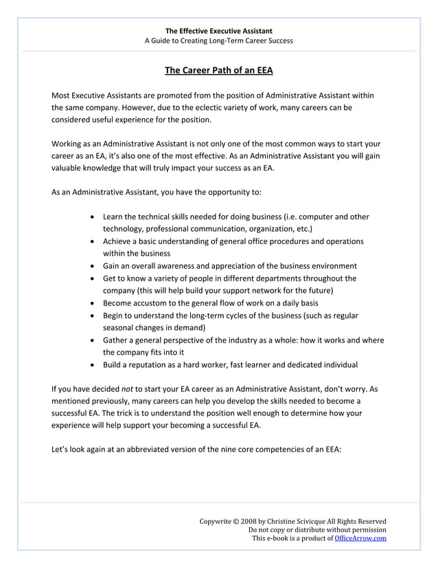 The Effective Executive Assistant | PDF