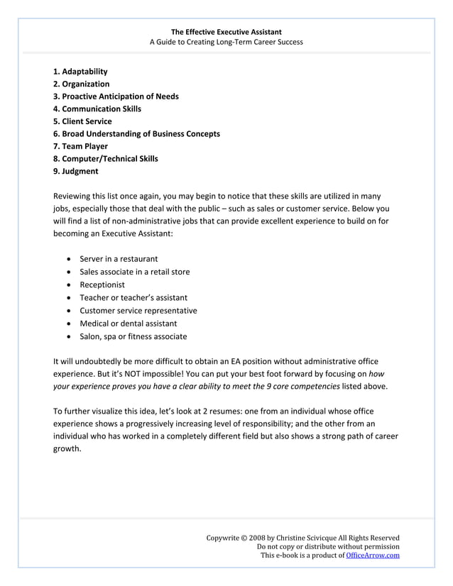 The Effective Executive Assistant | PDF