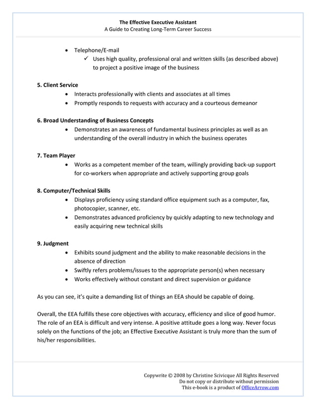 The Effective Executive Assistant | PDF