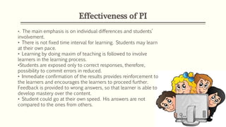 The effectiveness of programmed instruction | PPT