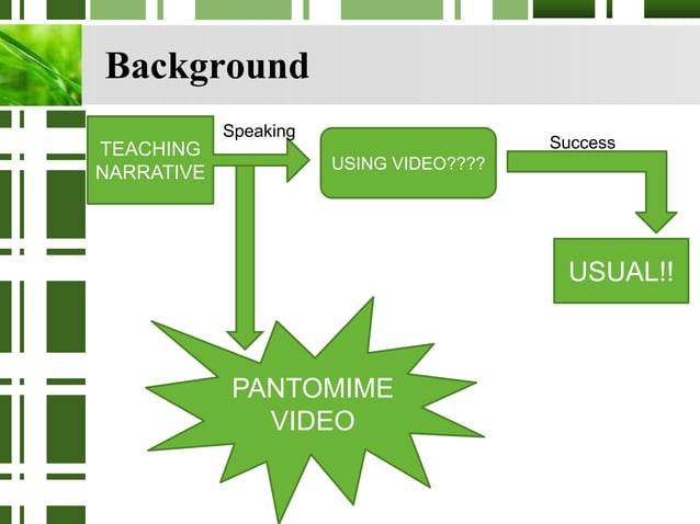 The effectiveness of teaching narrative by using pantomime | PPTX