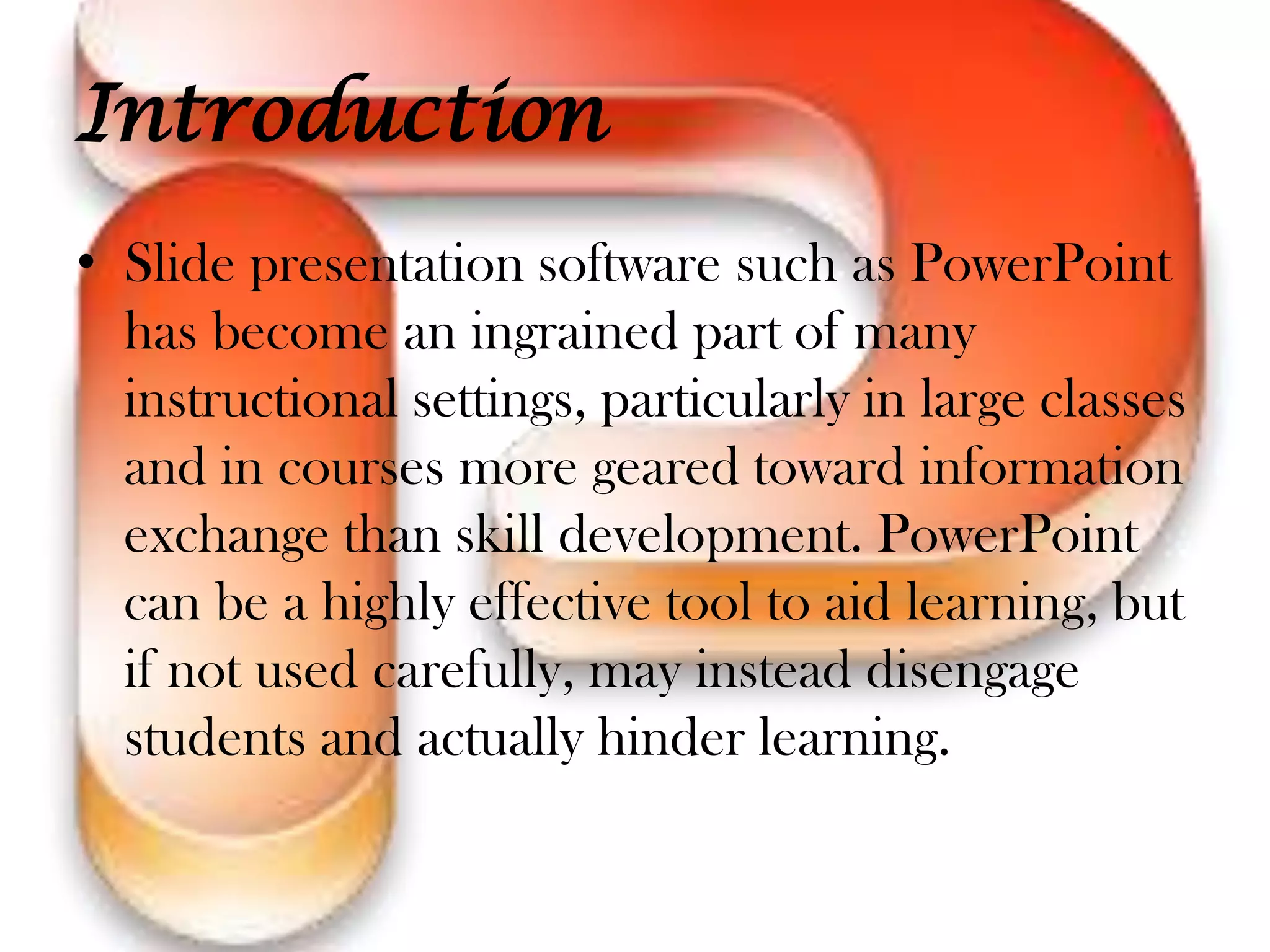 The effective use of power point | PPTX