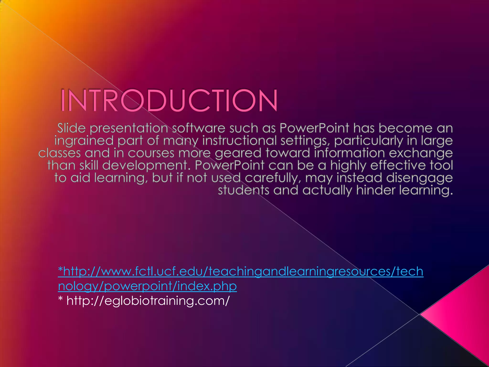 The effective use of powerpoint | PPT