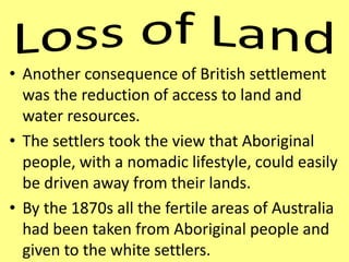 The effect of british colonization on aboriginal people[1] | PPTX