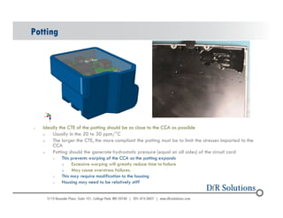 The Effect of Coating and Potting on the Reliability of QFN devices | PDF
