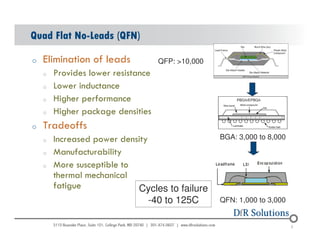 The Effect of Coating and Potting on the Reliability of QFN devices | PDF