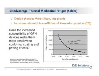 The Effect of Coating and Potting on the Reliability of QFN devices | PDF