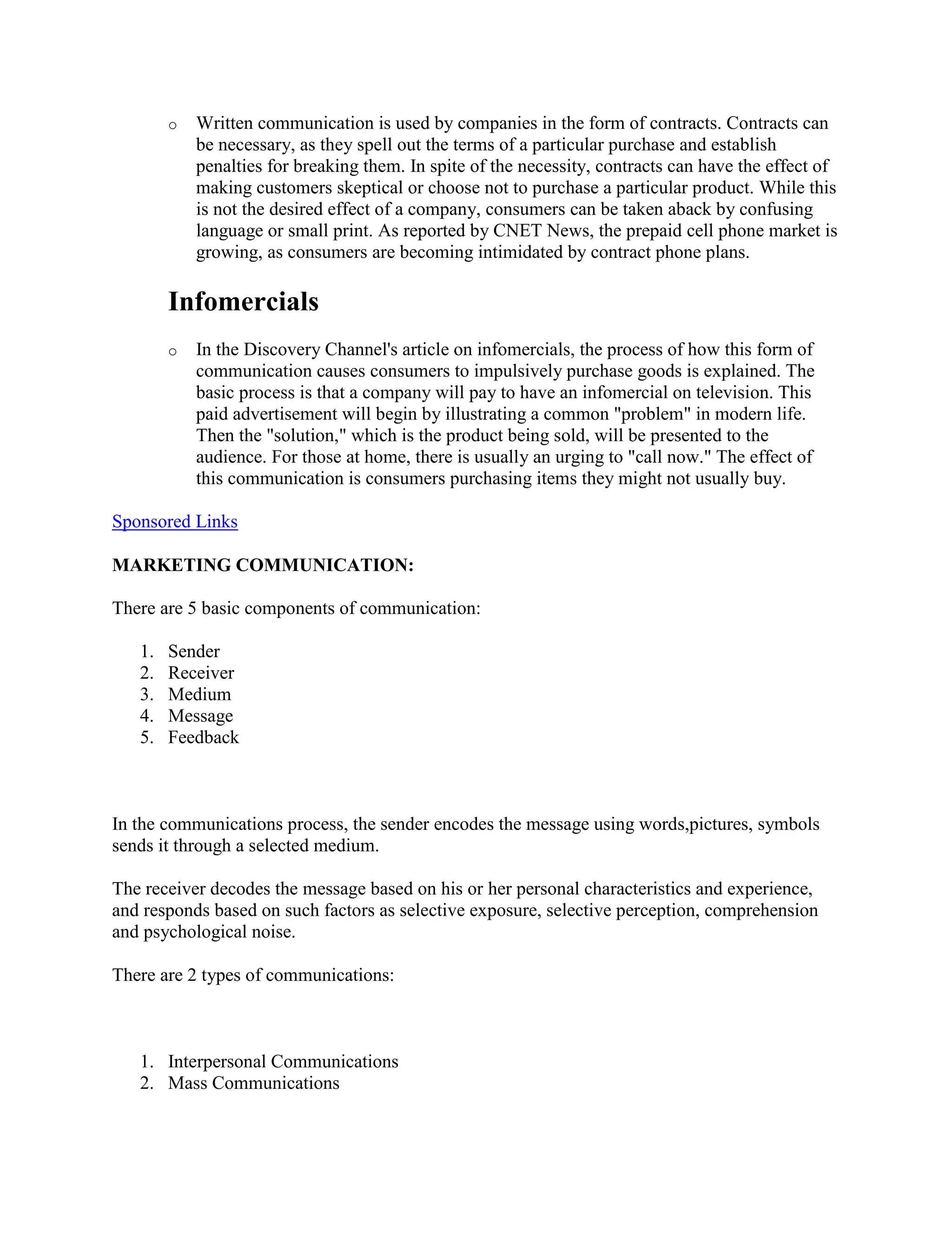 The effect of communication on consumer behaviour | DOCX