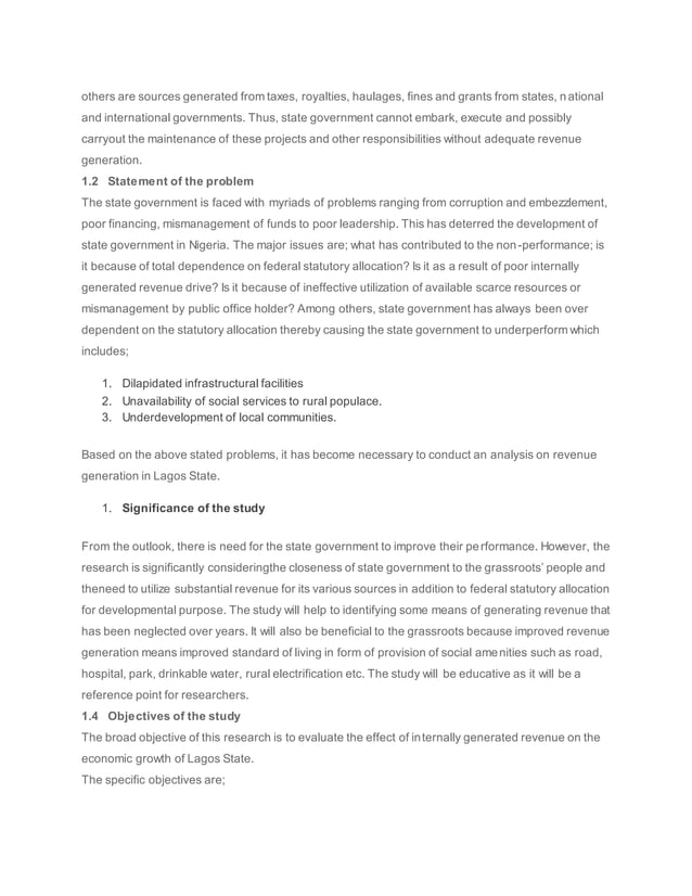 The effect of internally generated revenue on economic growth | PDF