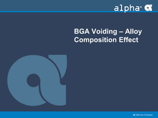 The Effect of Mixing BGA and Solder Paste Alloys on the Formation of ...