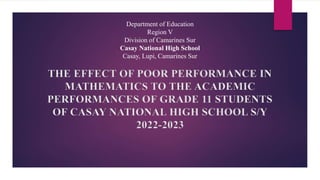 THE EFFECT OF POOR PERFORMANCE IN MATHEMATICS TO_054548.pptx