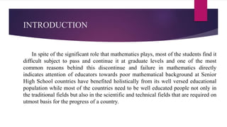 THE EFFECT OF POOR PERFORMANCE IN MATHEMATICS TO_054548.pptx