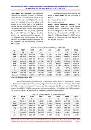 The effect of remittance on economic growth of eastern African ...