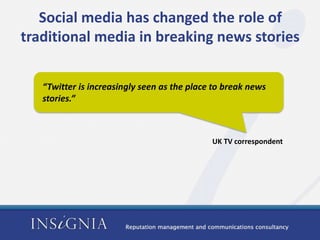 WEBINAR: The impact of social media on reputation management with ITV’s ...