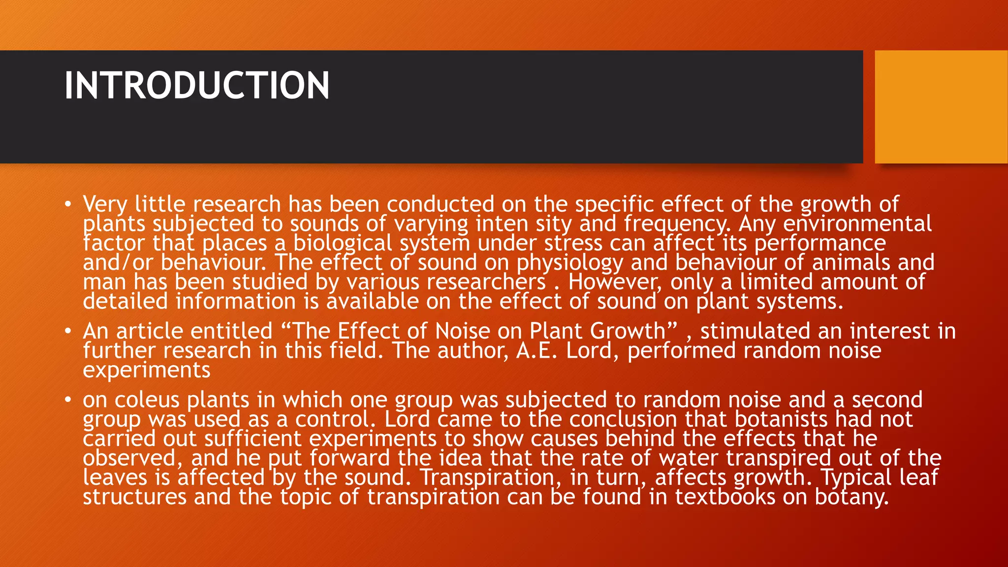 The effect of_sound_on_the_growth_of_plants | PPTX