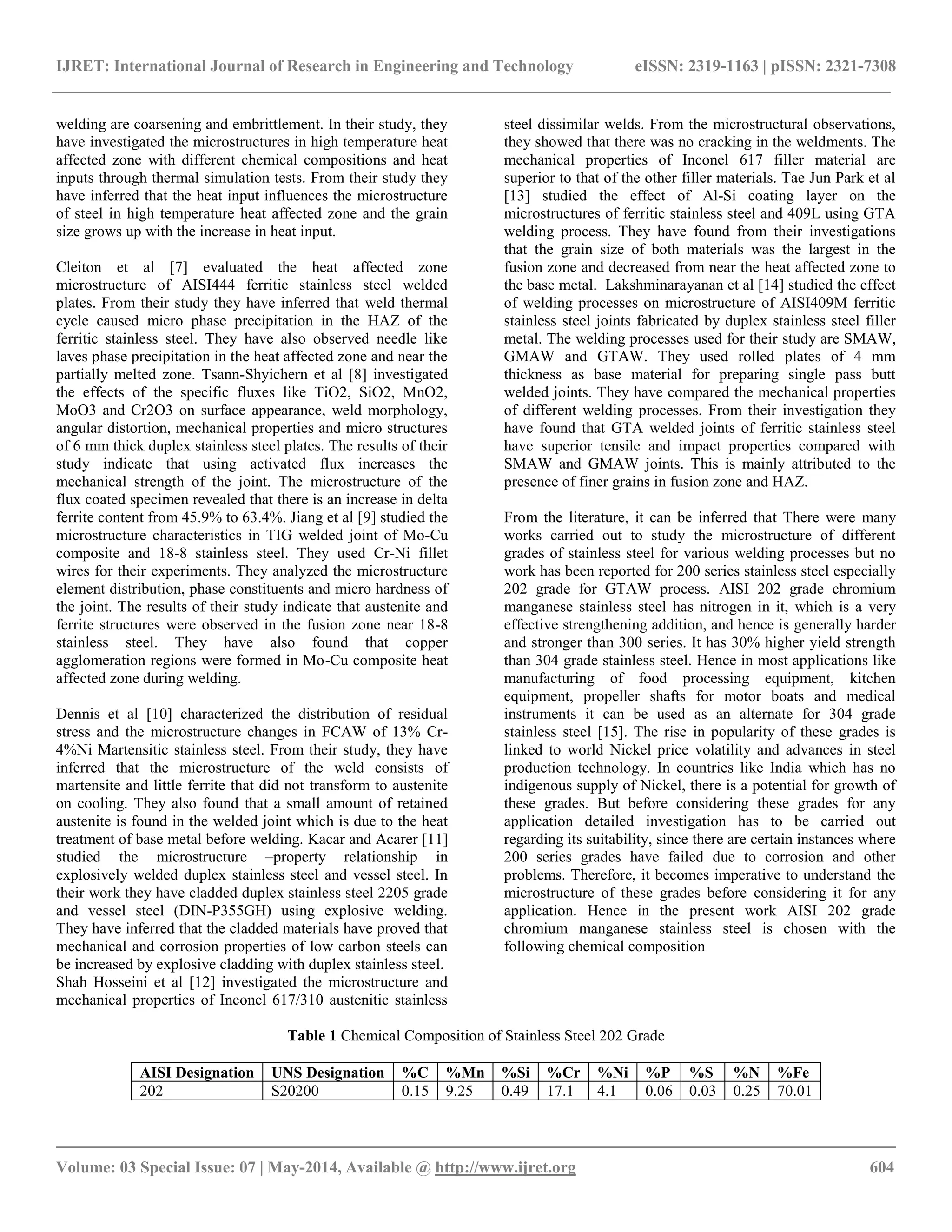 The Effect Of Welding Heat Input And Welding Speed On Microstructure Of