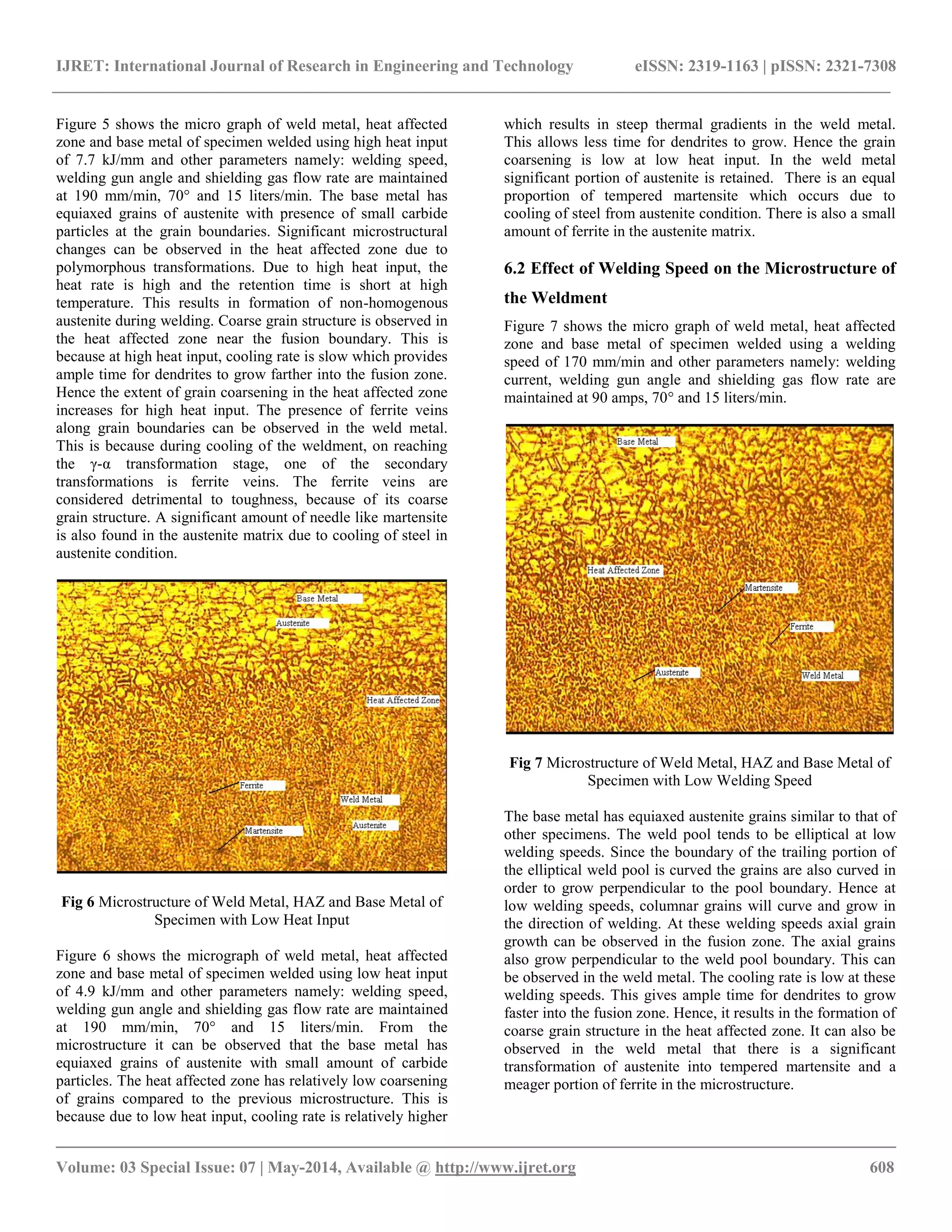 The Effect Of Welding Heat Input And Welding Speed On Microstructure Of